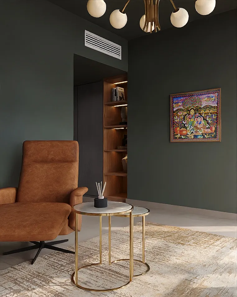 Sophisticated Office Interior Design with Warm Materials